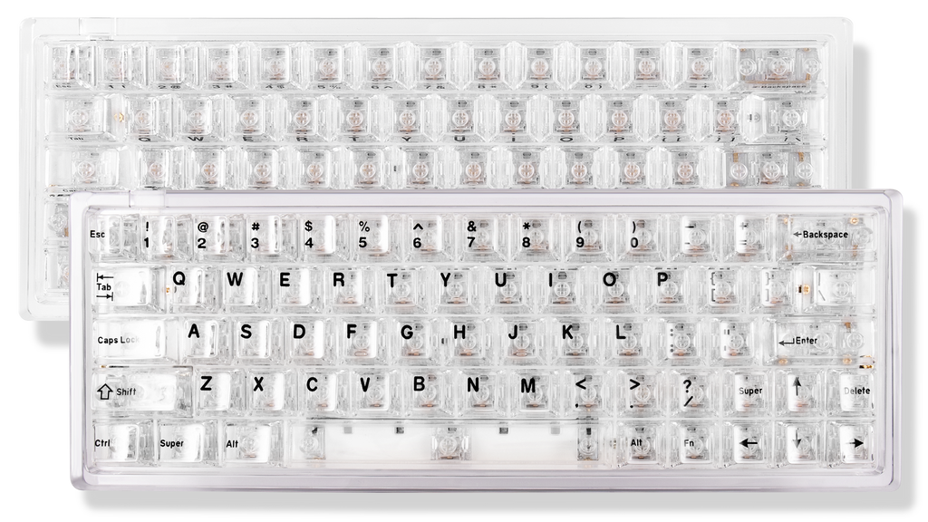 TINT60 crystal transparent acrylic mechanical keyboard – Iterkeebs